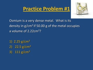 Density NOTES | PPT