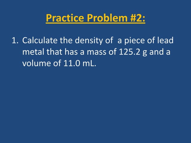 Density NOTES | PPT