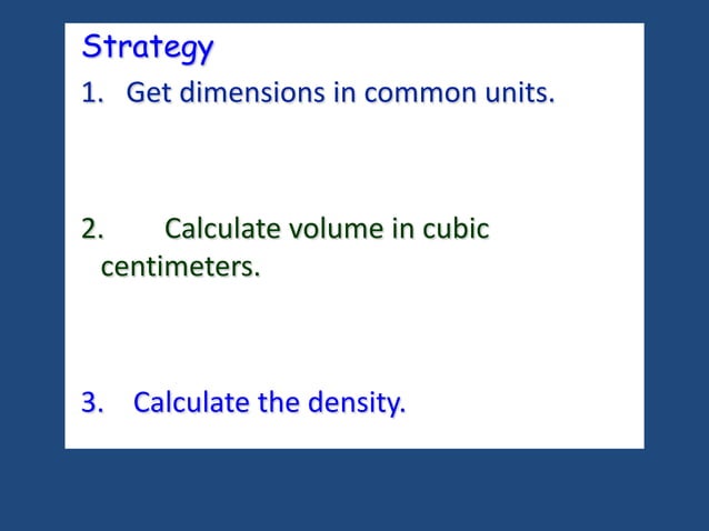 Density NOTES | PPT