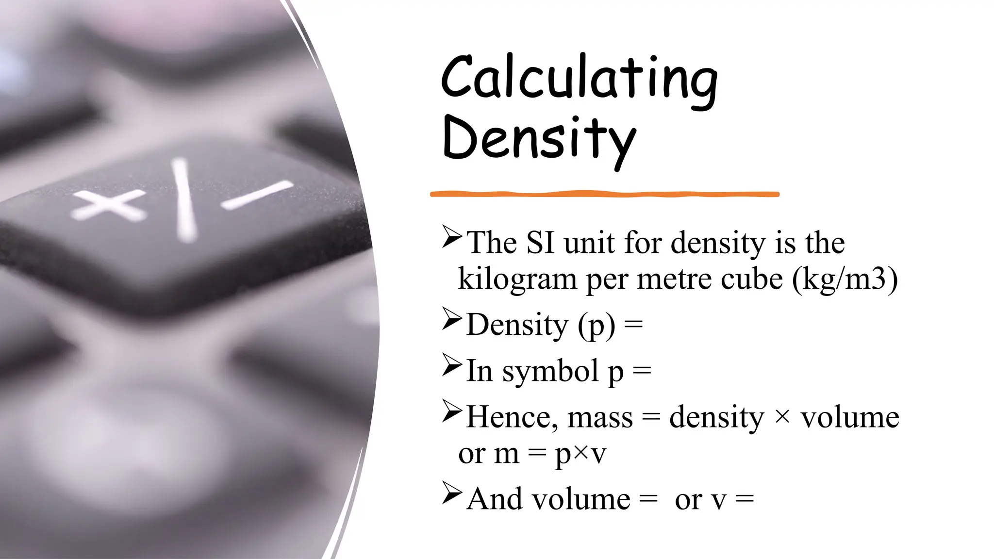 density powerpoint correct for students. | PPTX