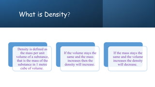 density powerpoint correct for students. | PPTX