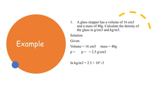 density powerpoint correct for students. | PPTX