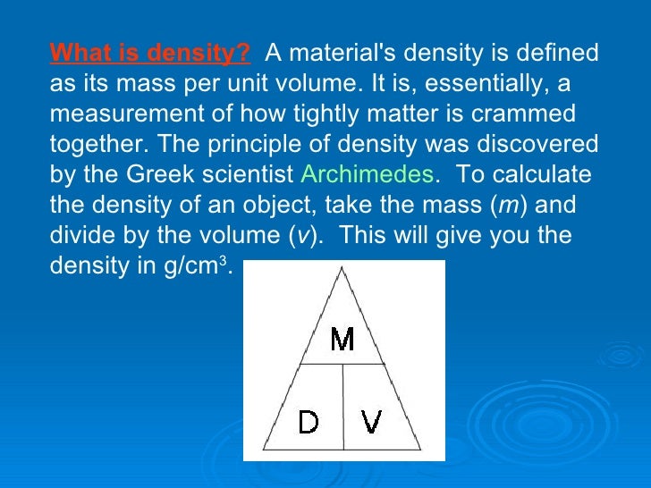 Density Definition