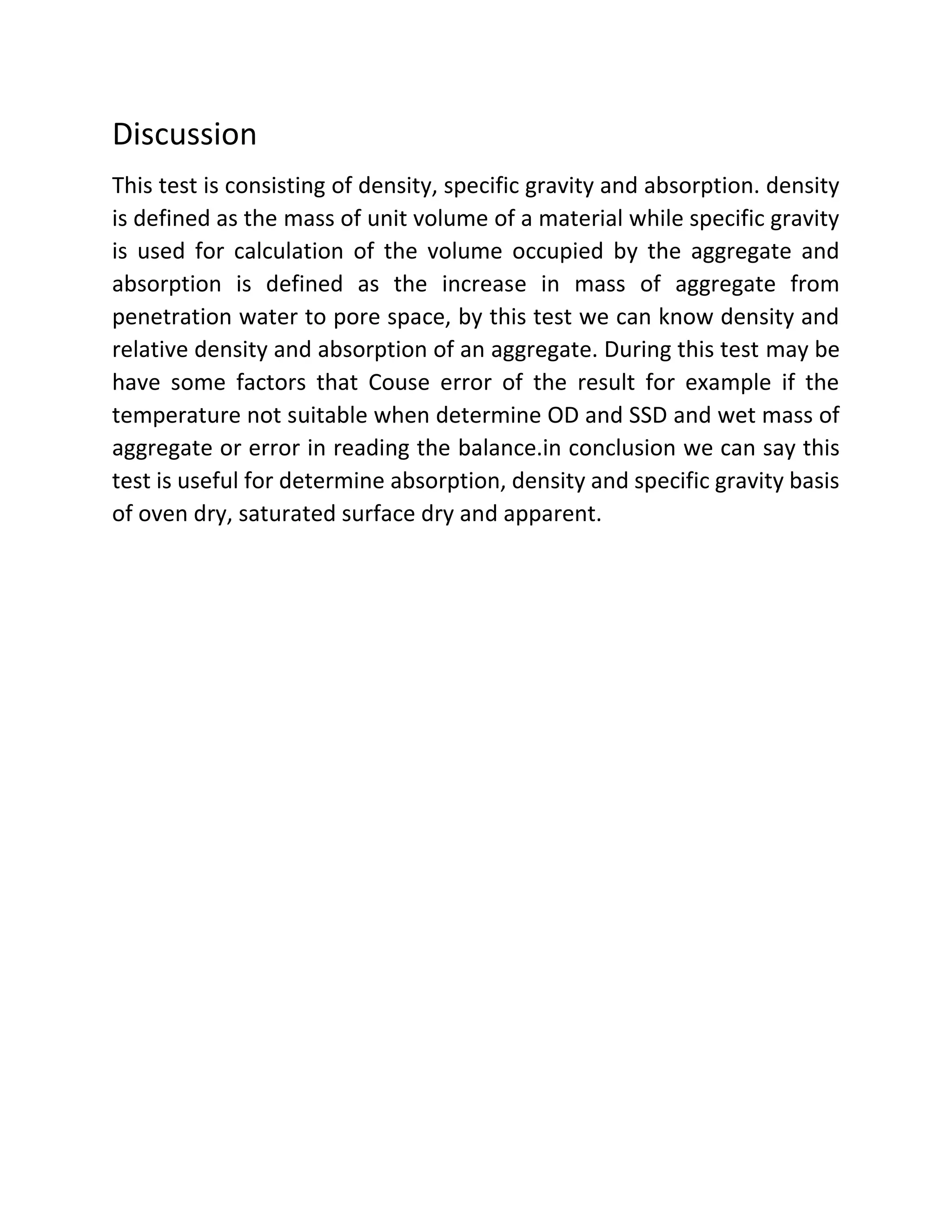Density Relative Density Specific Gravity And Absorption Of Coarse