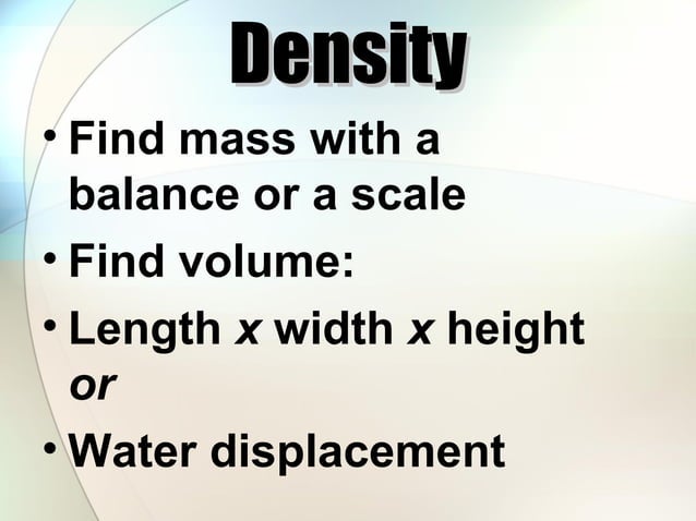 Density | PPT