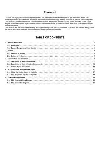 Denso common+rail+system+for+nissan | PDF