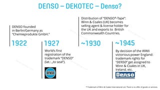 DENSO Company Presentation | PDF