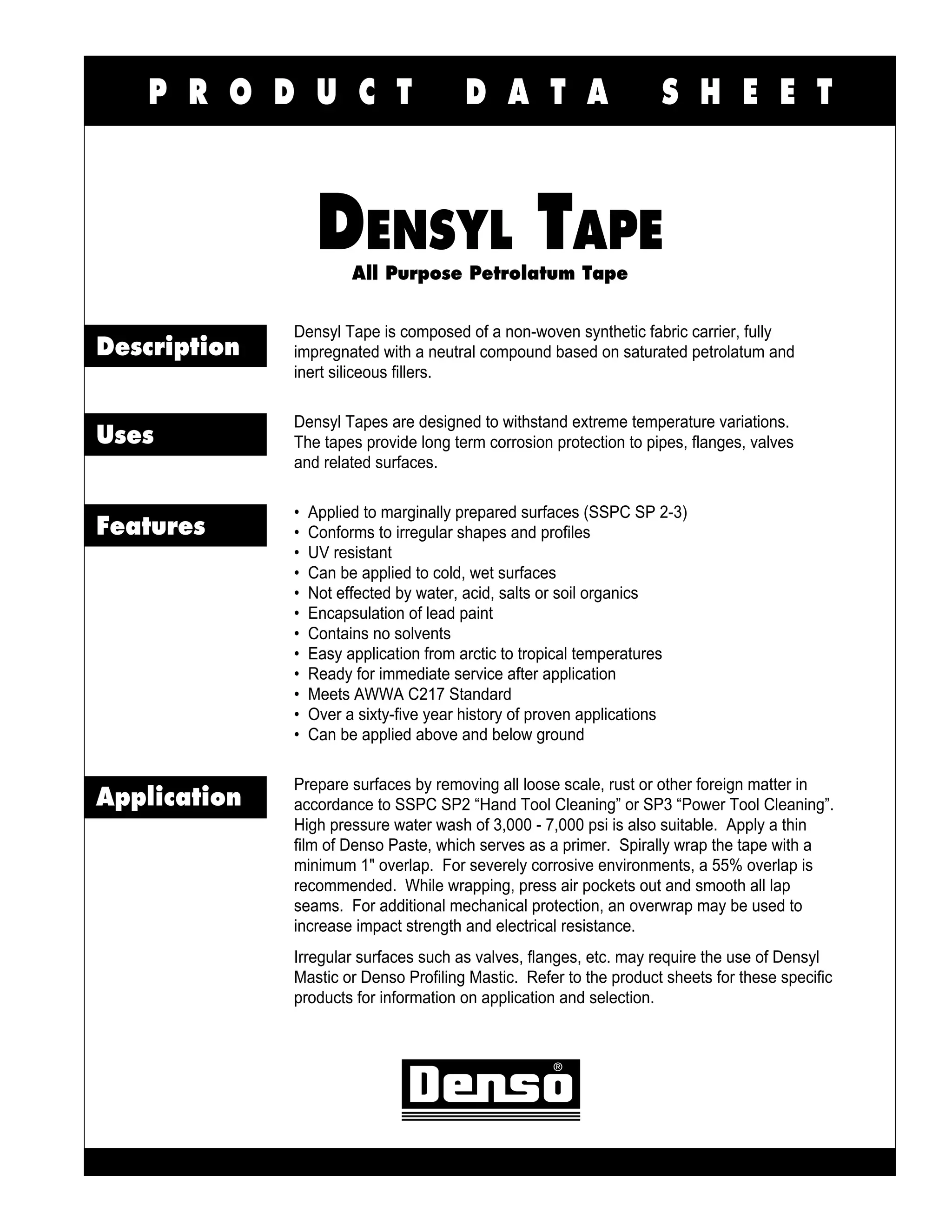 Denso densyltape | PDF