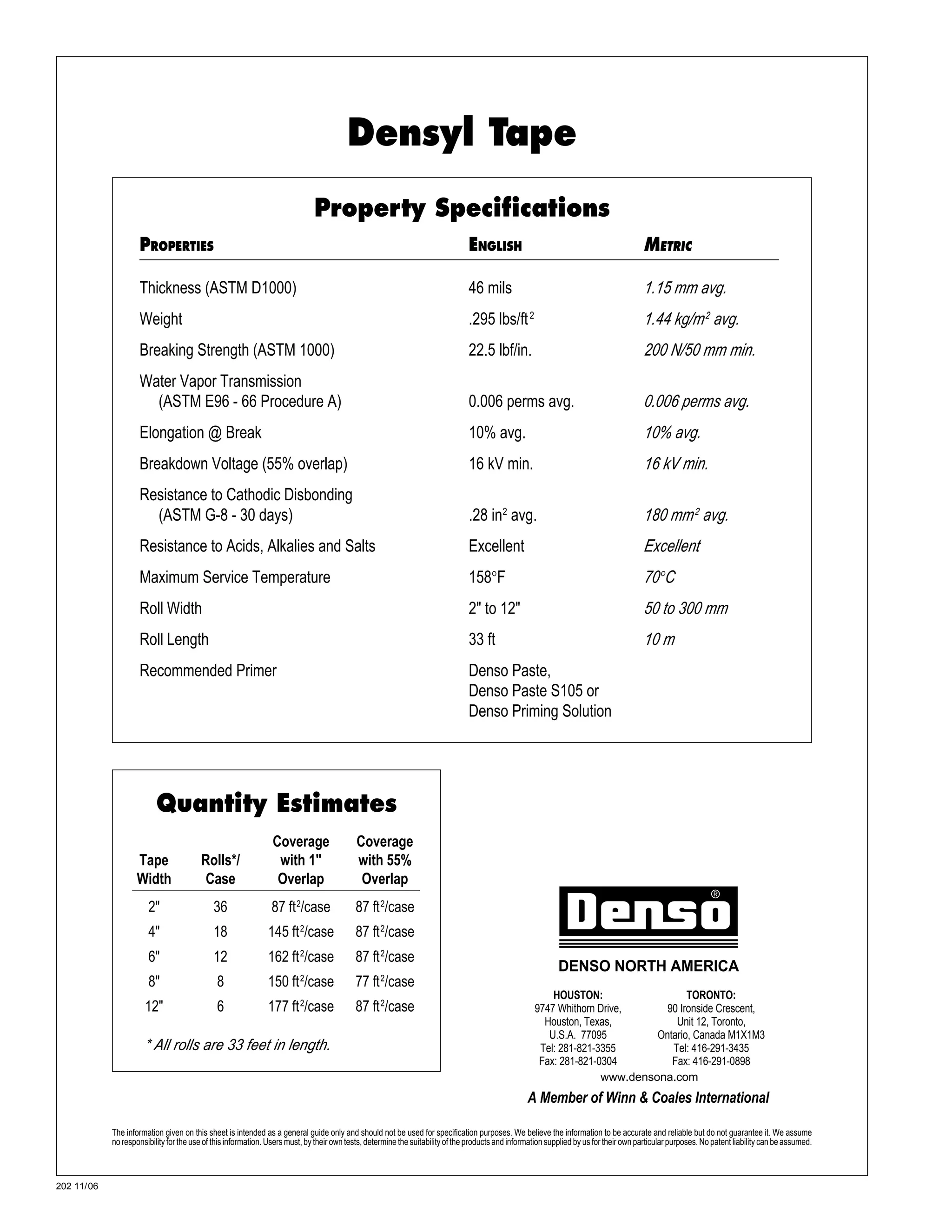 Denso densyltape | PDF