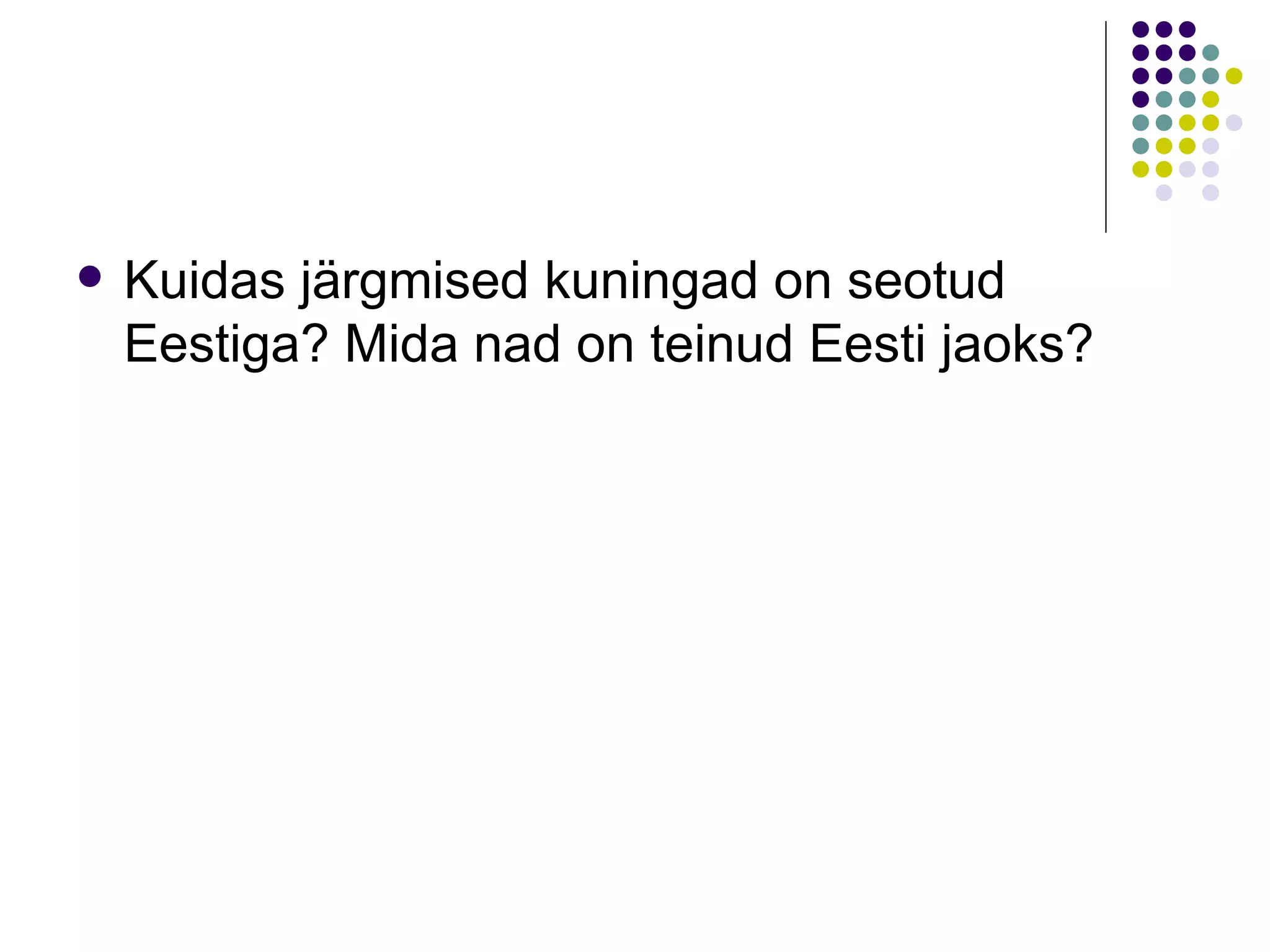Rootsi aeg Eestis 1. 10 november | PPT