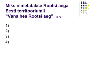 Rootsi aeg Eestis 1. 10 november | PPT