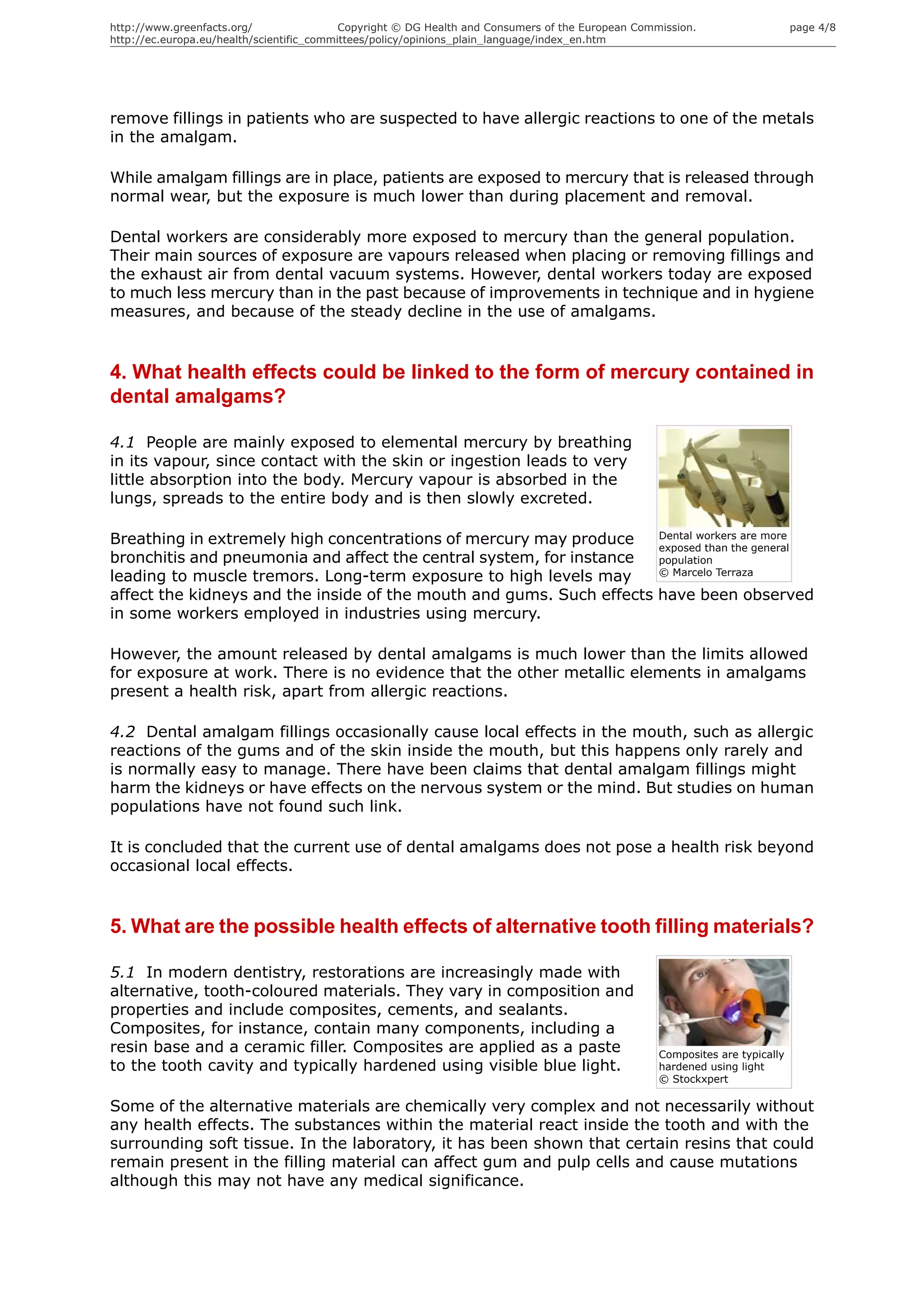 Tooth filling materials | PDF