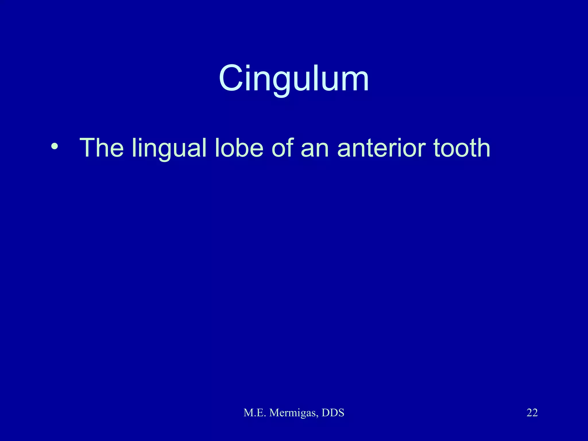 Dental Anatomy | PPT