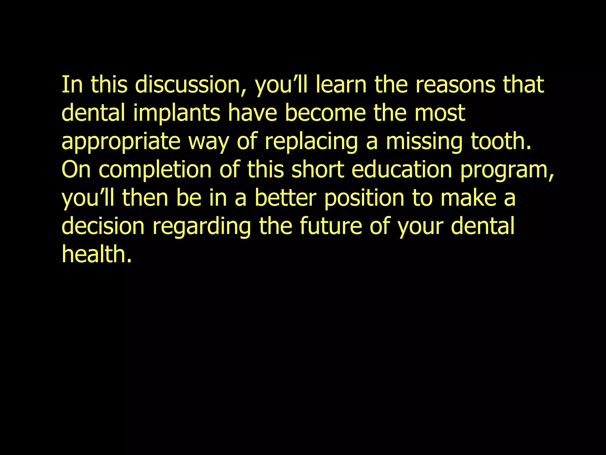 Dental Implant Presentation Ppt