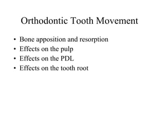 Dental Movement Biology | PPT