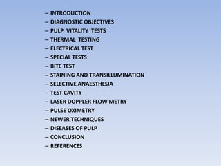 Dental pulp status | PPT