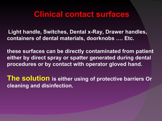 Dental infection control | PPT