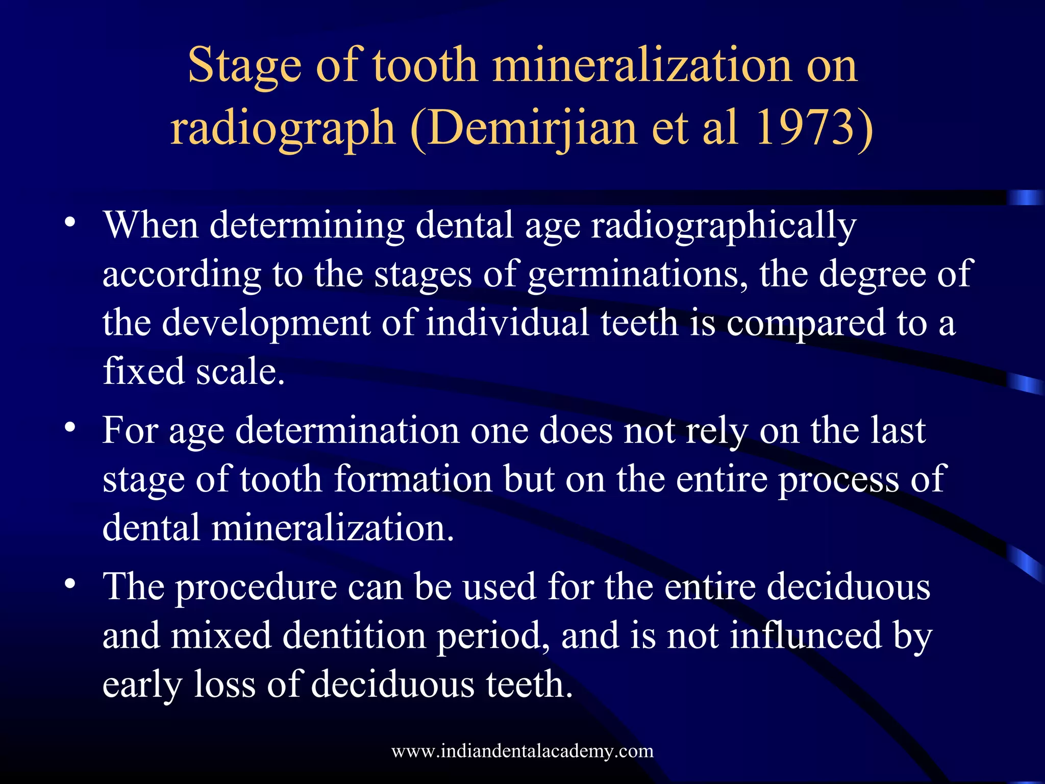 Dental age | PPT