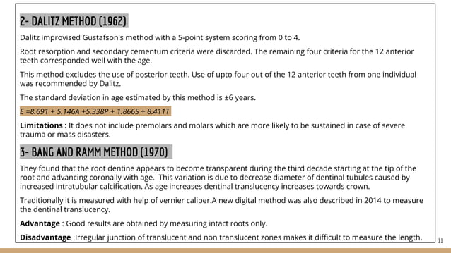 DENTAL AGE ESTIMATION.pptx | Oral care | Personal Care