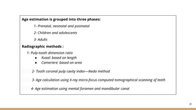 DENTAL AGE ESTIMATION.pptx | Oral care | Personal Care
