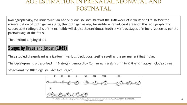 DENTAL AGE ESTIMATION.pptx | Oral care | Personal Care