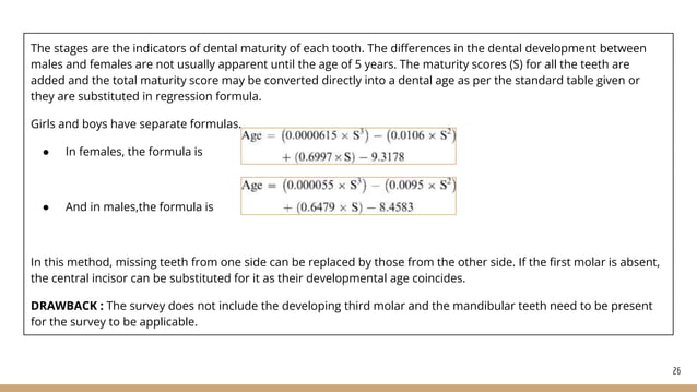 DENTAL AGE ESTIMATION.pptx | Oral care | Personal Care