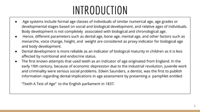 DENTAL AGE ESTIMATION.pptx | Oral care | Personal Care
