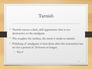 Dental Amalgam: Part 1 | PPT