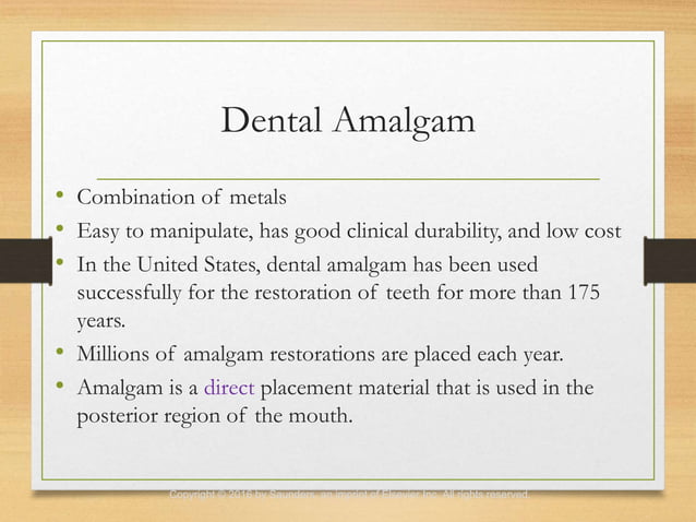 Dental Amalgam: Part 1 | PPT