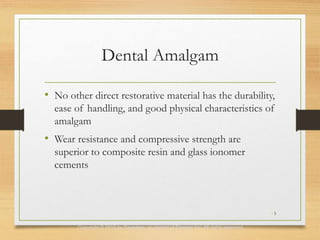 Dental Amalgam: Part 1 | PPT