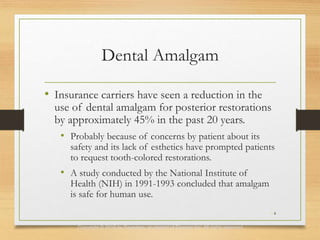 Dental Amalgam: Part 1 | PPT