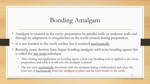 Dental Amalgam: Part 2 | PPTX