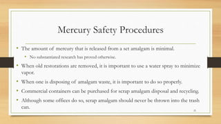 Dental Amalgam: Part 2 | PPTX