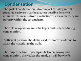 Dental amalgam power point by Dr.Kazhan O. Abdulrahman | PPTX