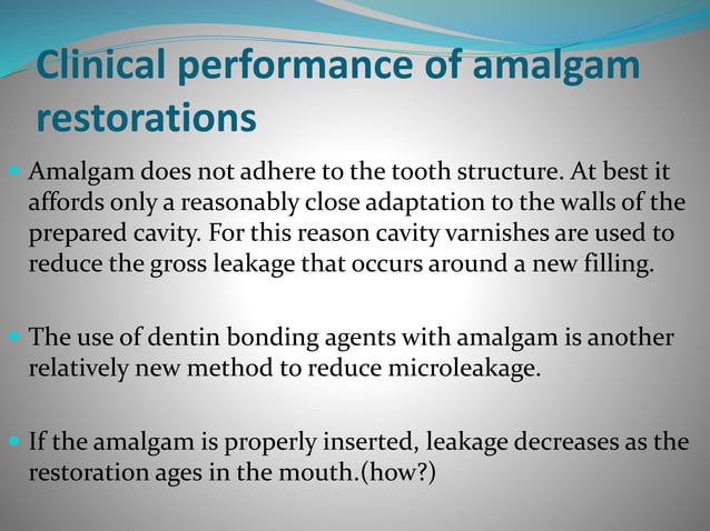 Dental amalgam power point by Dr.Kazhan O. Abdulrahman | PPT