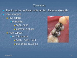 Dental amalgam properties | PPT