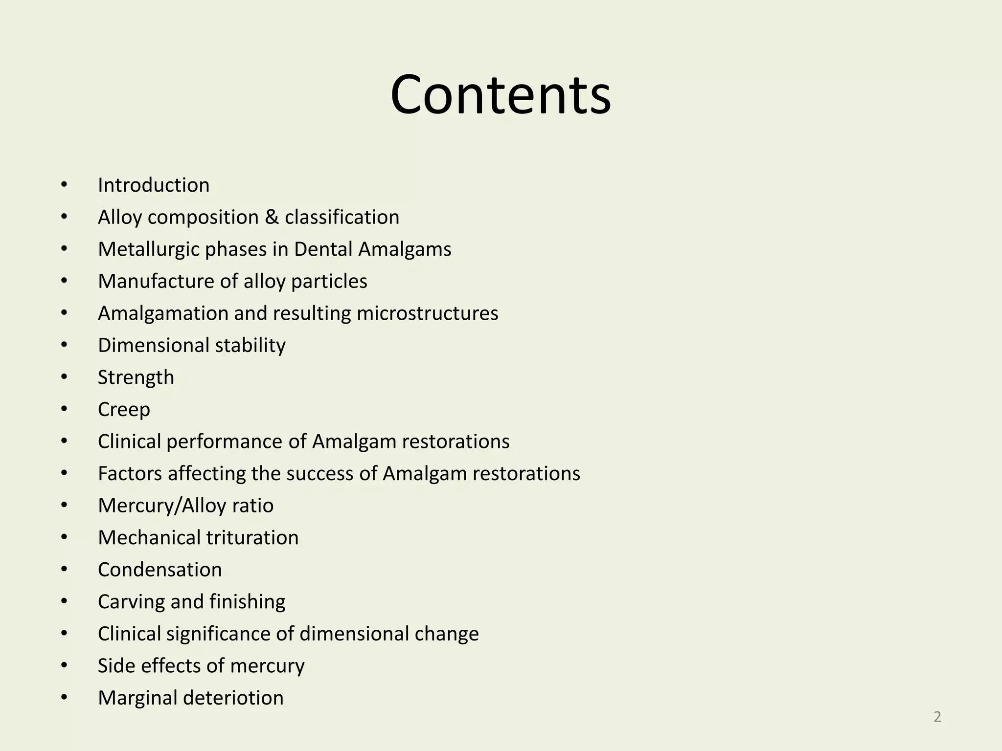 Dental amalgams | PPTX