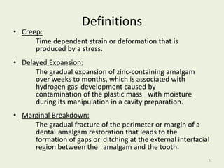 Dental amalgams | PPTX