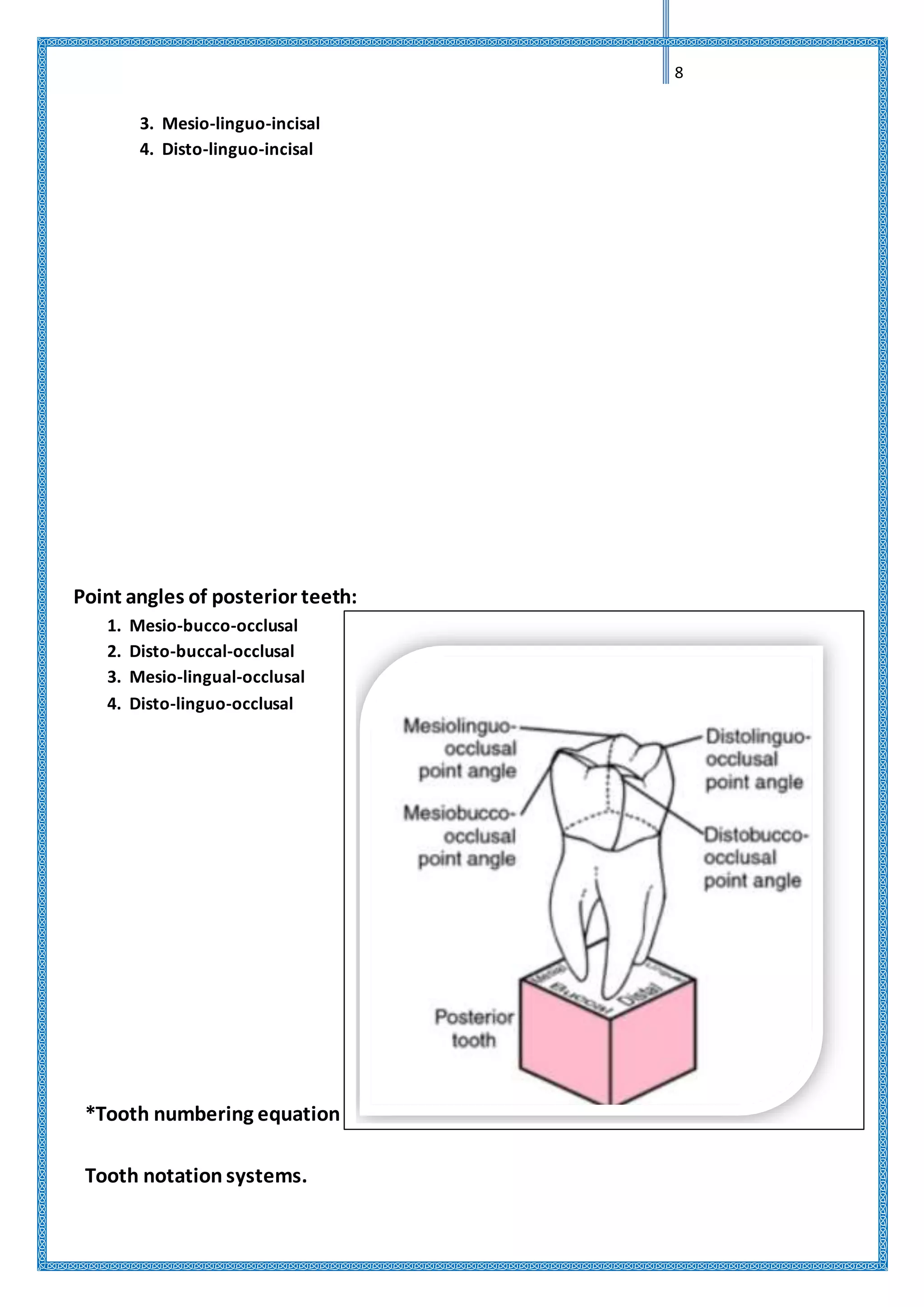 Dental anatomy | DOCX