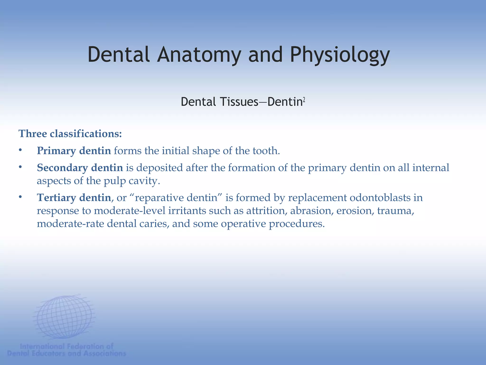 Dental anatomy educational teaching resource | PPT