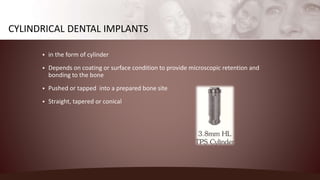 Dental and Maxillofacial Implants | PPTX