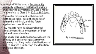 Dental and Skeletal changes after intraoral molar distalization with ...