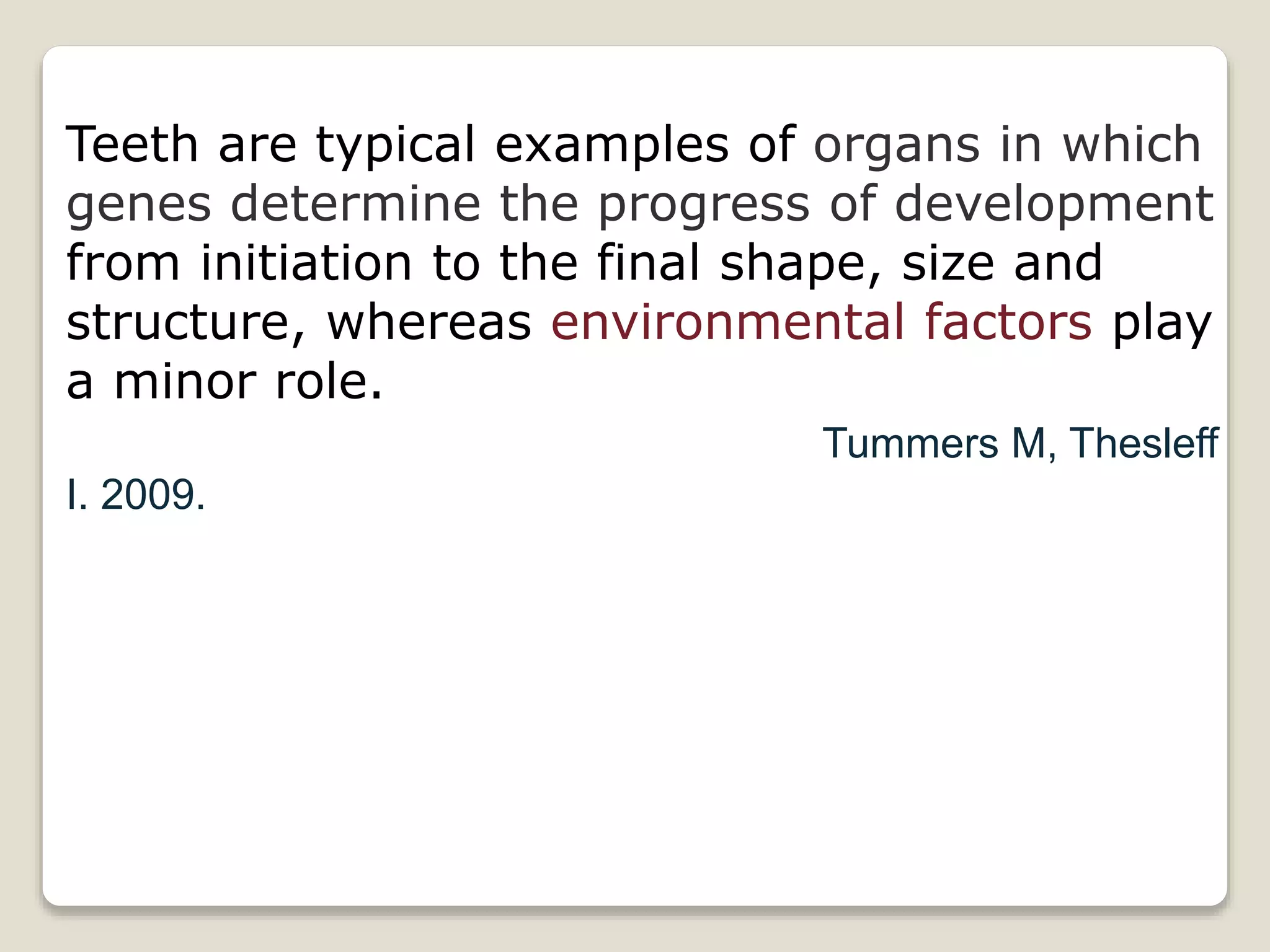 Dental anomalies and Genetics | PPTX