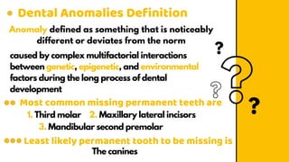 Dental Anomalies & Final Edition.pdf by Alsayed | PDF