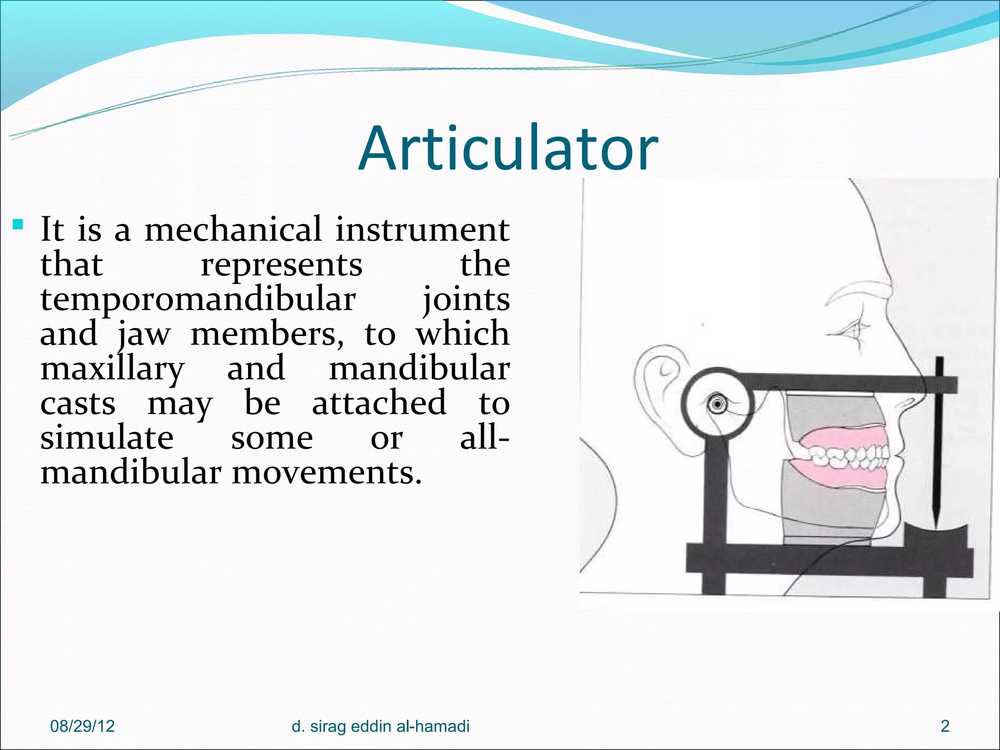 Dental articulators | PPT