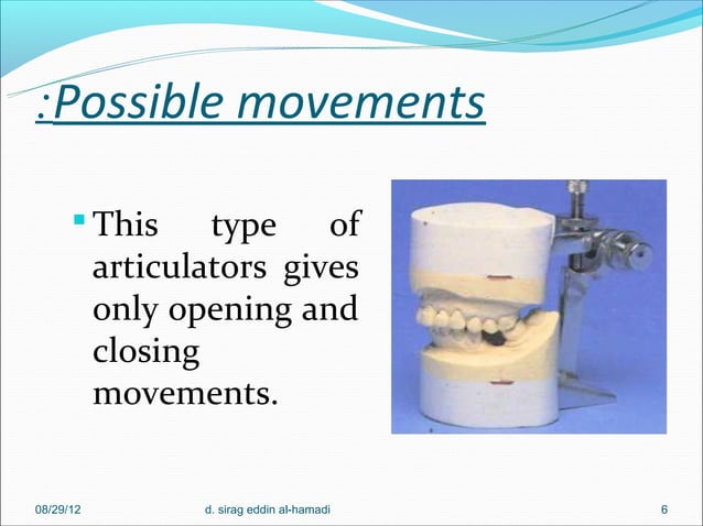 Dental articulators | PPT