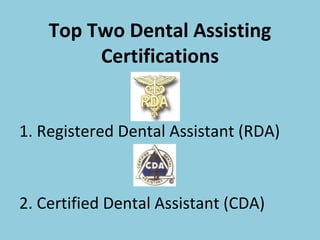 A Dental Assistant Certification Can Take Your Career Farther | PPT