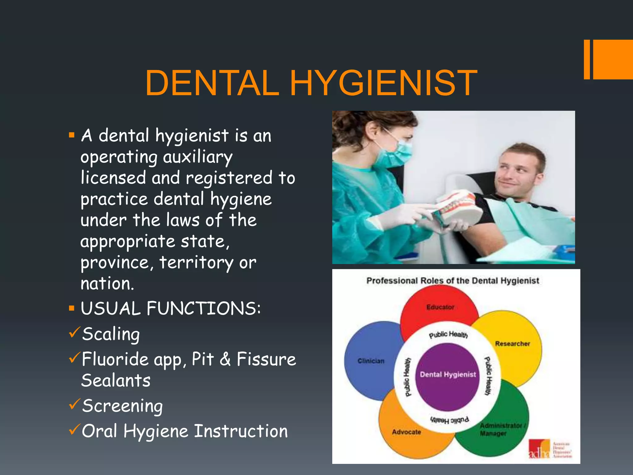 Dental auxiliaries | PPTX