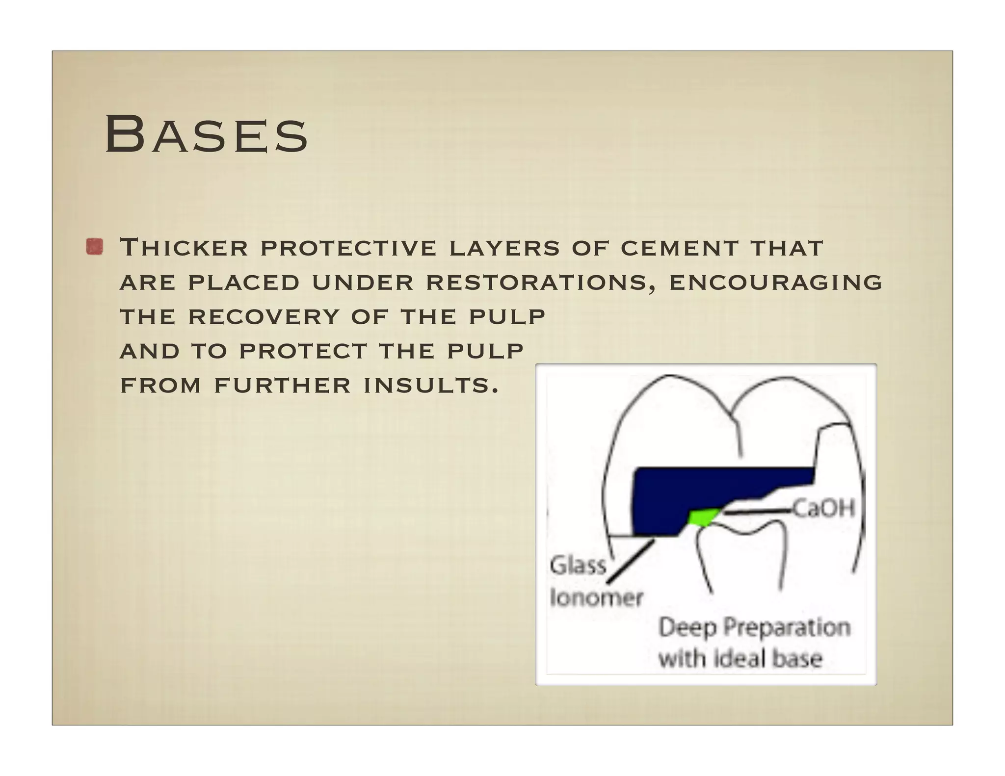 Dental bases and liners | PDF