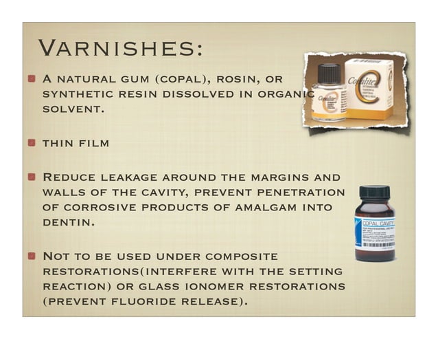 Dental bases and liners | PDF | Dental Health | Diseases and Conditions